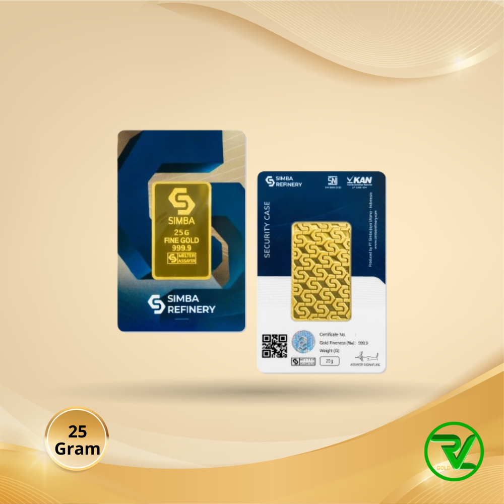 Jual RVL Gold Logam Mulia SIMBA PREMIUM ( LM ) 25 Gram | Shopee Indonesia