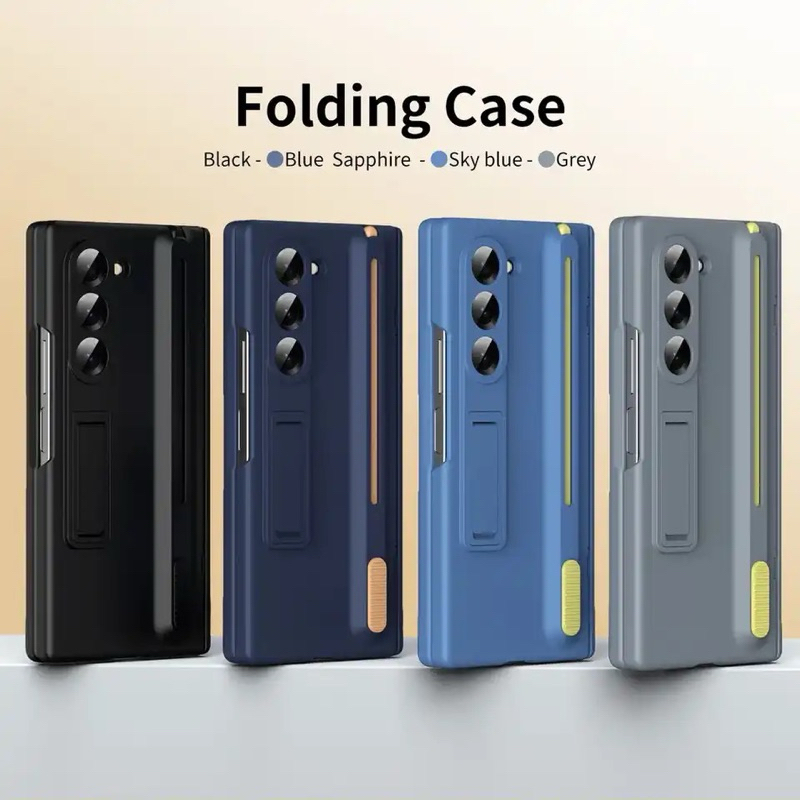 Jual Casing Premium SAMSUNG Z FOLD 3 4 5 6 7 5G Folding Case Kick Stand ...