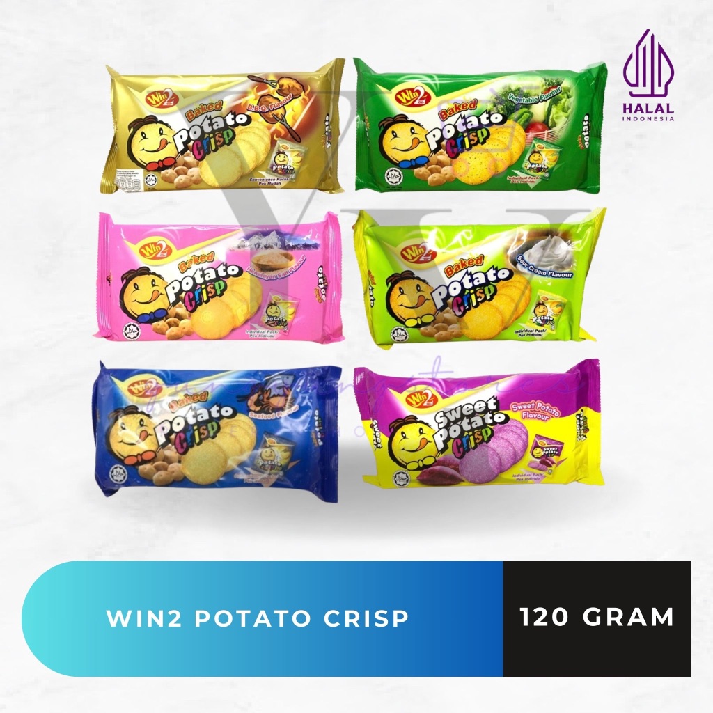 Jual Win2 Baked Potato Crisp / Biskuit Win Win BBQ / Vegetable / Sour ...