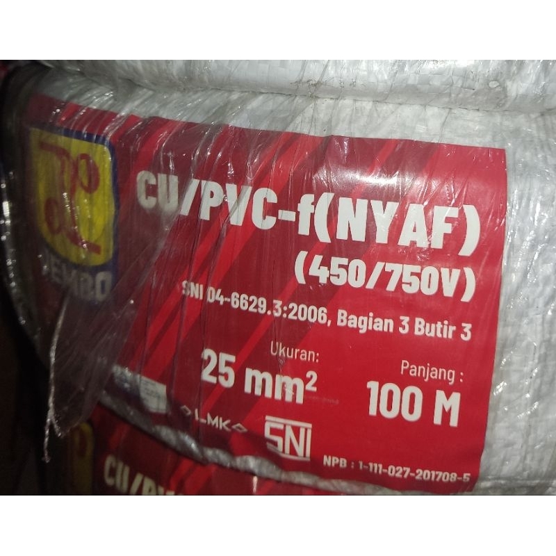 Jual kabel Nyaf 25 mm merk Jembo meteran | Shopee Indonesia
