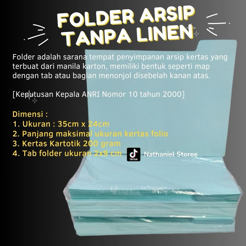 Jual Folder Arsip / Map Arsip Tanpa Linen Isi 100 Lembar | Shopee Indonesia