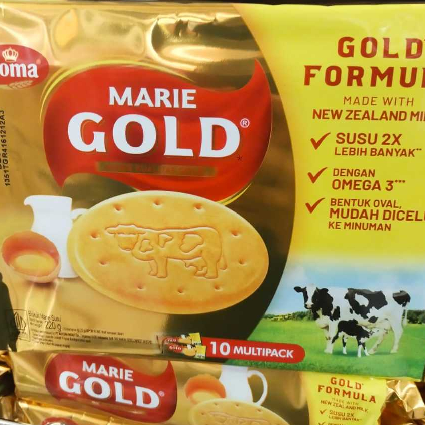 Jual roma marie GOLD EASY PACK PORTION isi 10 packs @22g bisuit susu ...
