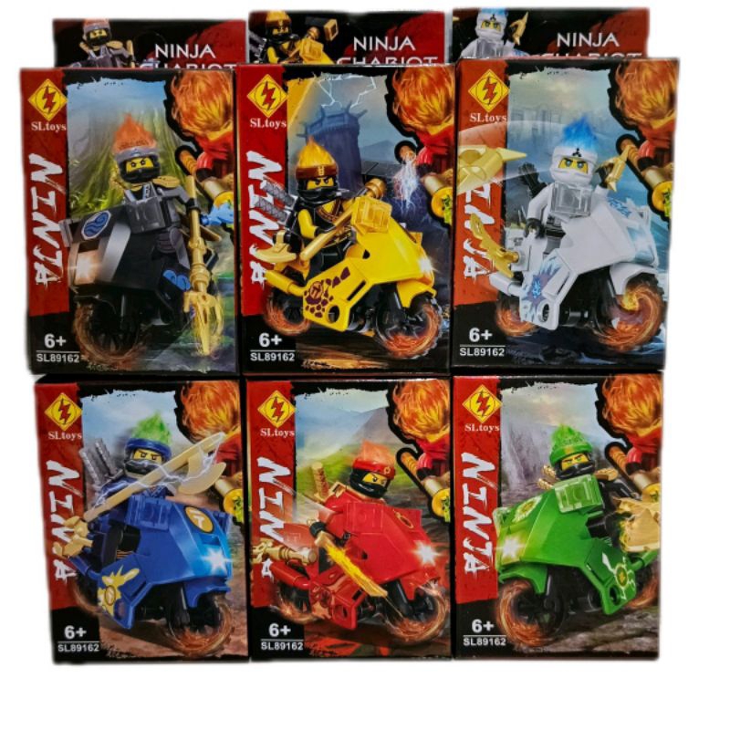 Jual bricks figur NINJA set motor / ninja chariots sl toys / brick ...