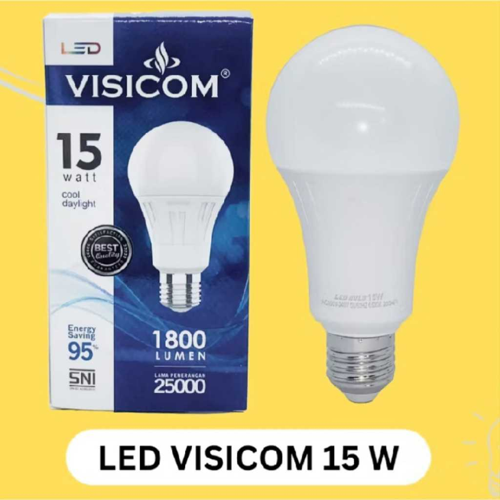 Jual Visicom Led 15 watt, Lampu Led Bulb Garansi 1 Tahun | Shopee Indonesia