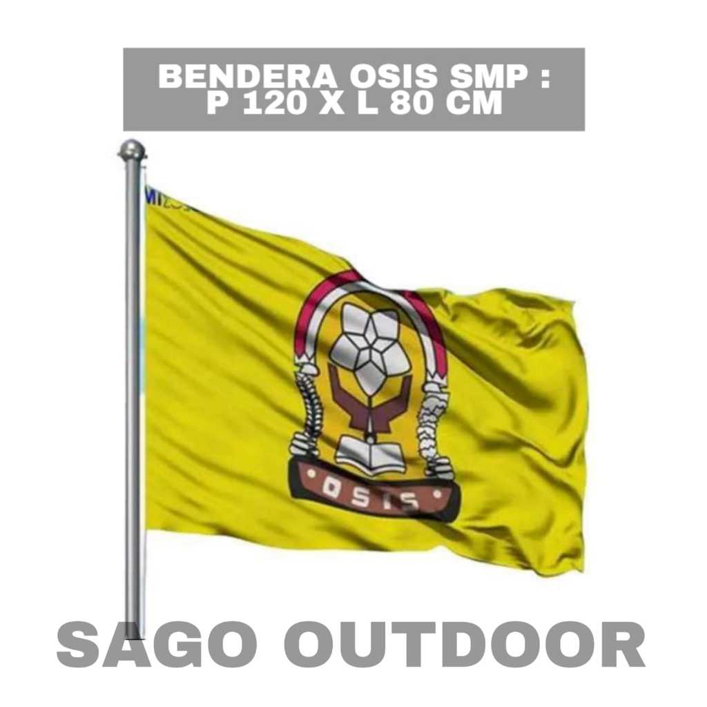 Jual Bendera osis SMP P 110 x L 75 cm | Shopee Indonesia