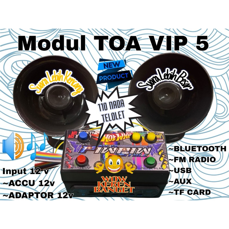 Jual Modul Replika TOA 125 nada 6/12not telolet by piwpiw style (VIP 5 ...