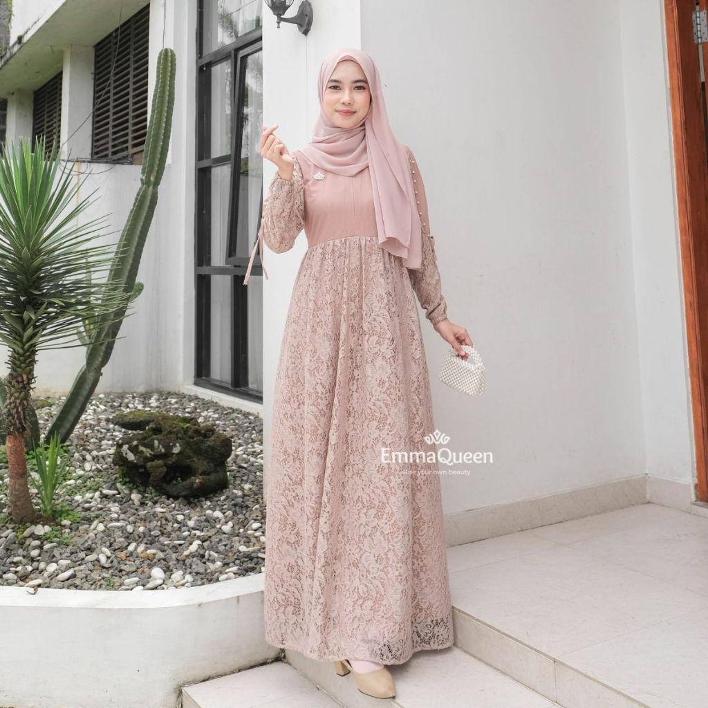 Jual EmmaQueen - Dress Elaina gamis lebaran 2026 model gamis terbaru ...