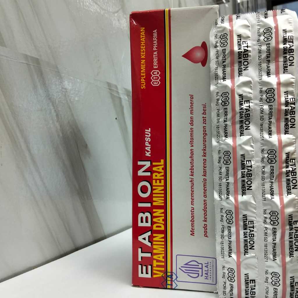Jual Etabion 10 Kapsul Tambah Darah Anemia | Shopee Indonesia