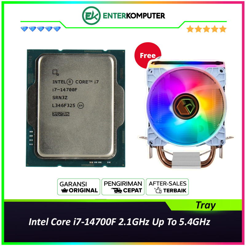 Jual Intel Core i7-14700F 2.1GHz Up To 5.4GHz - Cache 33MB [Tray] Socket LGA 1700 - Raptor Lake ...