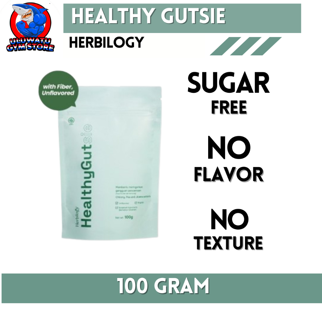 Jual HERBILOGY HEALTHY GUTSIE 100g ( Fiber Drink, Inulin & Prebiotic ...