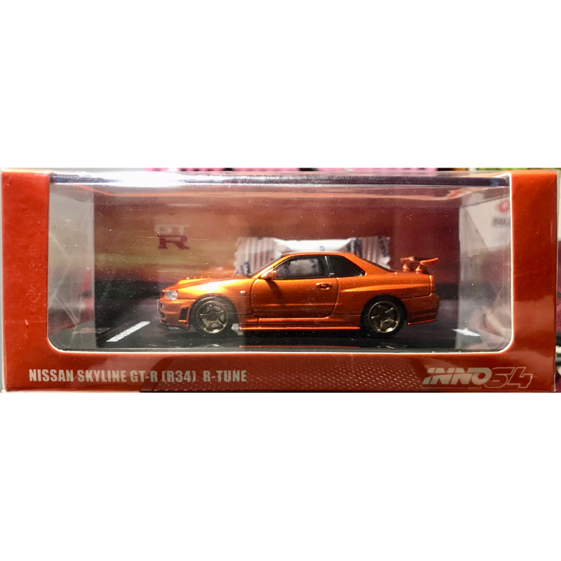 Jual Inno Nissan R34 GT-R Sunset Orange | Shopee Indonesia