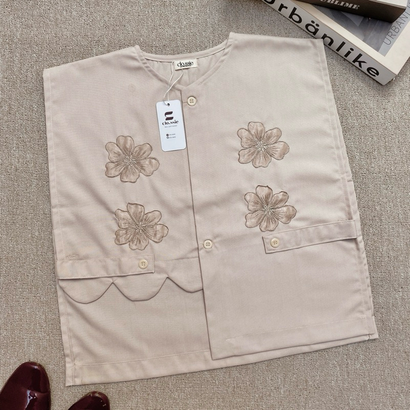 Jual CLO.SSIE | YURA VEST OUTER EMBROIDERY Korean Look- Vest Wanita ...