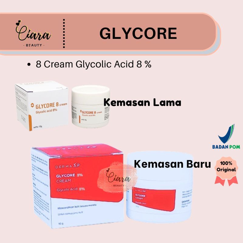 Jual Glycore 10% Cream / 8% Cream 10 g - Menyamarkan Kulit Gelap dan ...