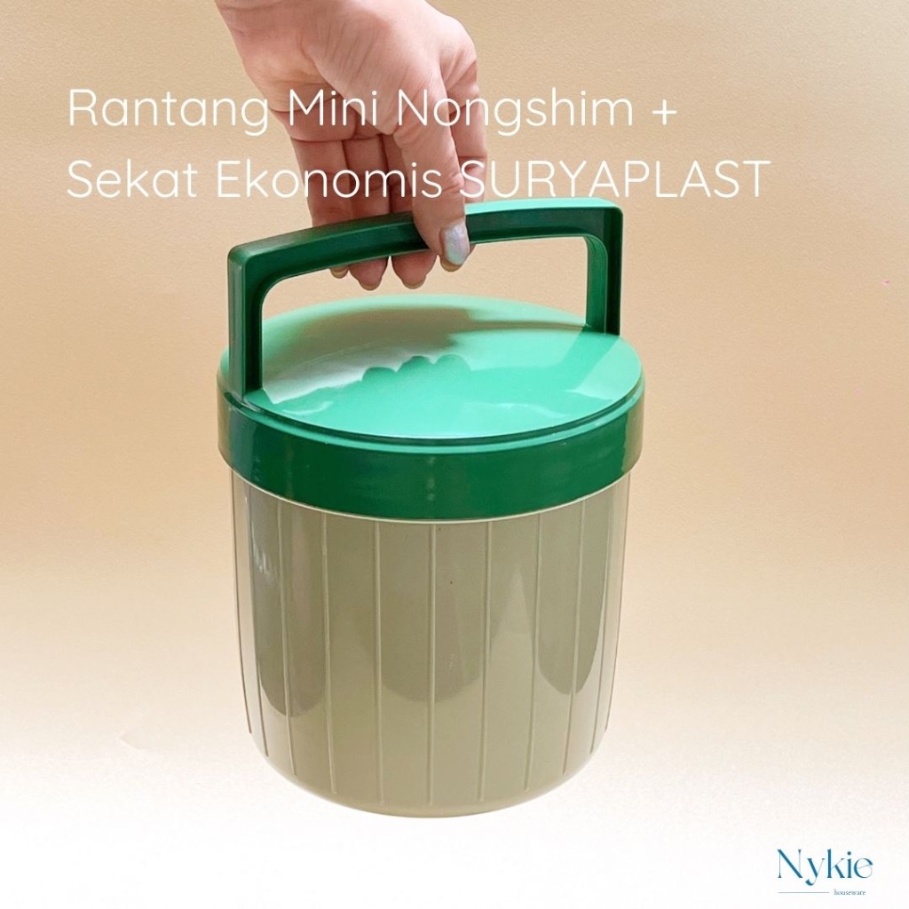 Jual Rantang Mini Plastik Nongshim + Sekat Ekonomis SURYAPLAST | Shopee ...