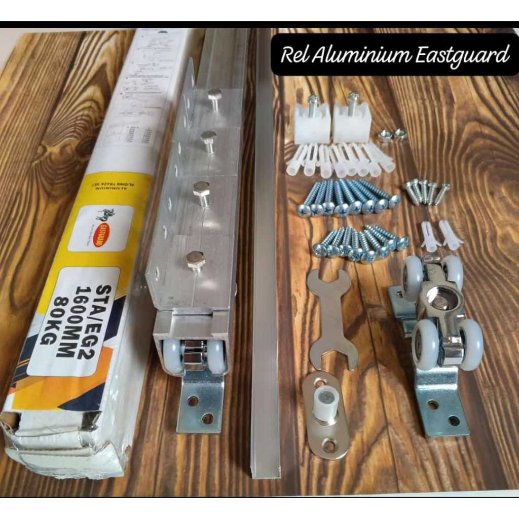 Jual Rail Sliding Rel Pintu Geser Gantung Aluminium 1 Set 3 Meter - easgard | Shopee Indonesia
