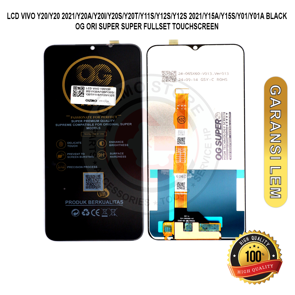 Jual 【ORIGINAL】LCD TOUCHSCREEN VIVO Y20/Y20 2021/Y20A/Y20I/Y20S/Y20T ...