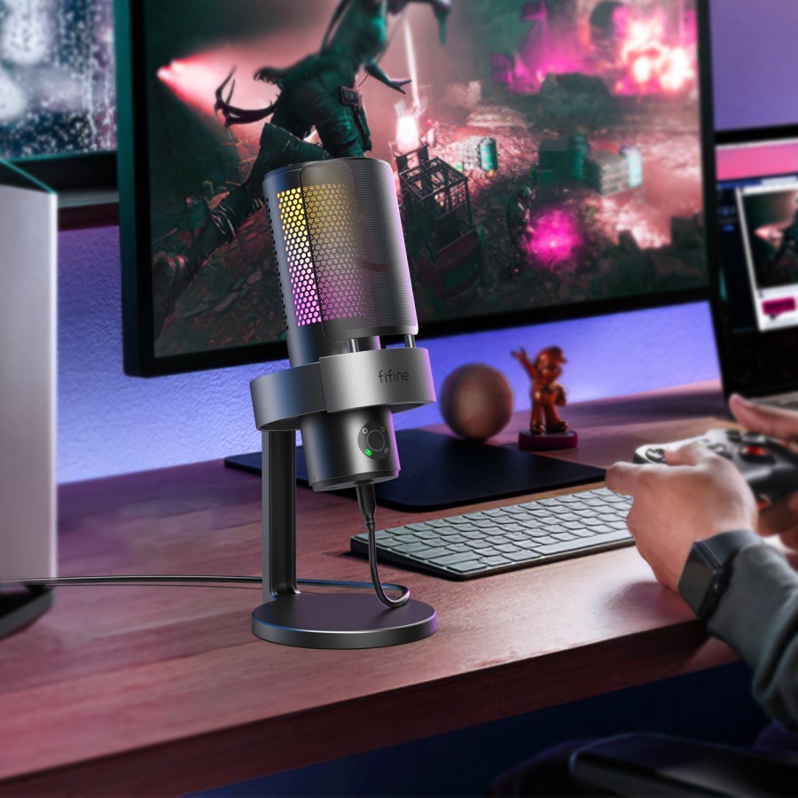 Jual Fifine A9 / A-9 Microphone with Omni-direction bi-direction Stereo ...