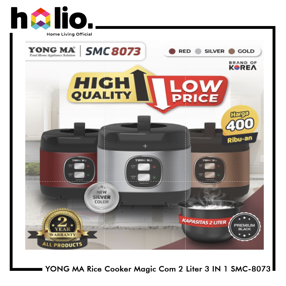 Jual YONG MA Rice Cooker Magic Com 2 Liter 3 IN 1 SMC-8073 / SMC8073 ...