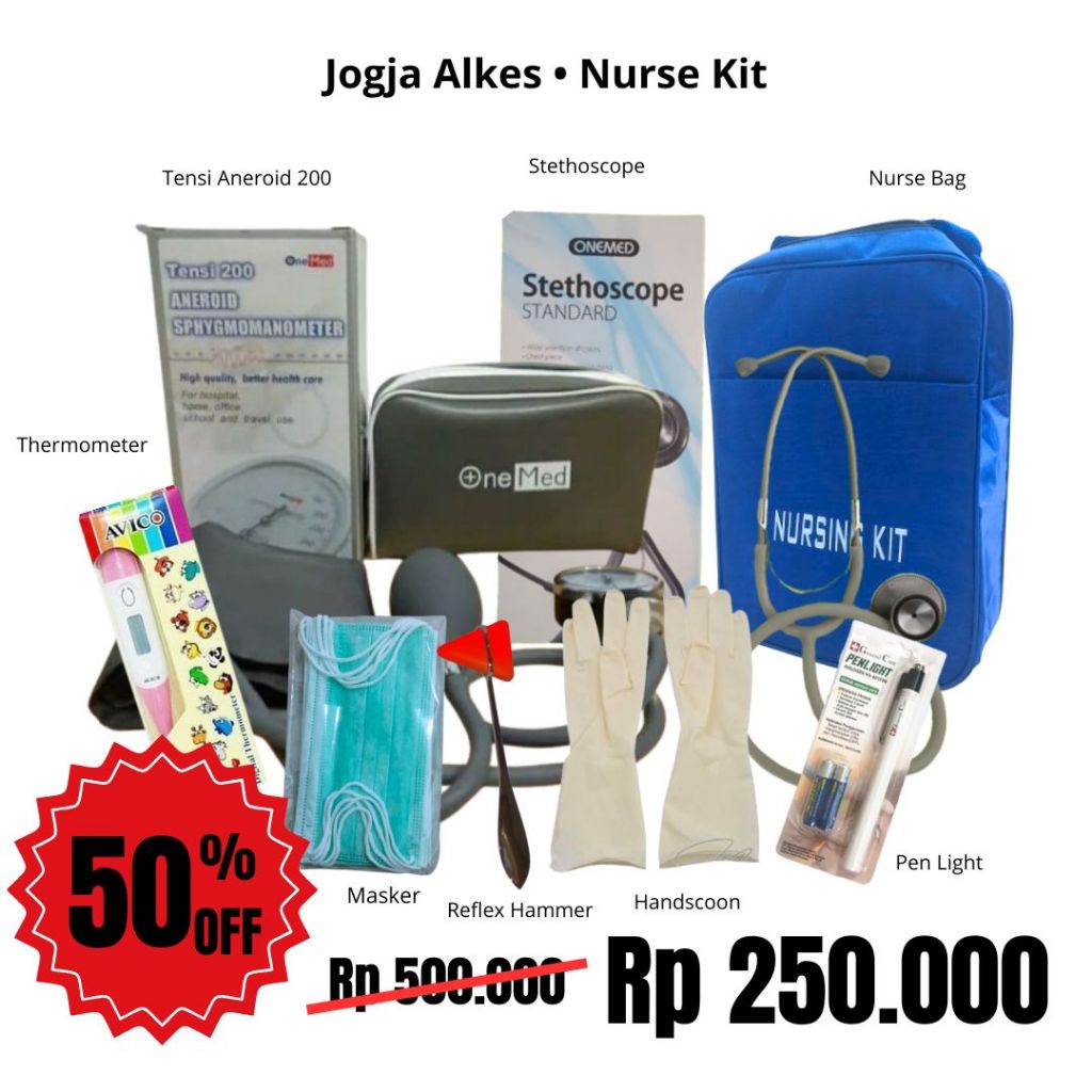 Jual Nurse Kit Set Lengkap-Alat Perawat Lengkap Onemed Murah | Shopee ...