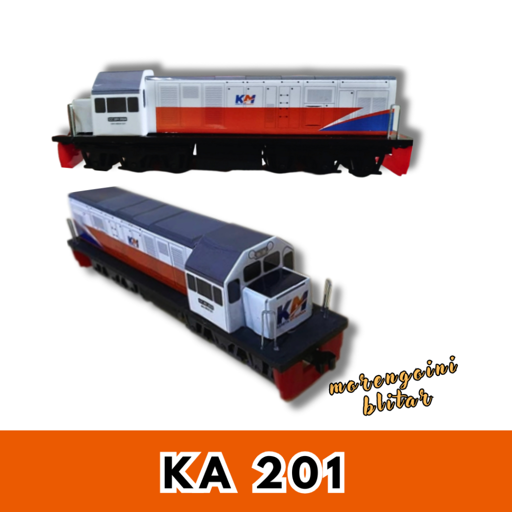 Jual Miniatur Mainan Kereta Api Indonesia Lokomotif Gerbong Kereta Api - KA 201 | Shopee Indonesia