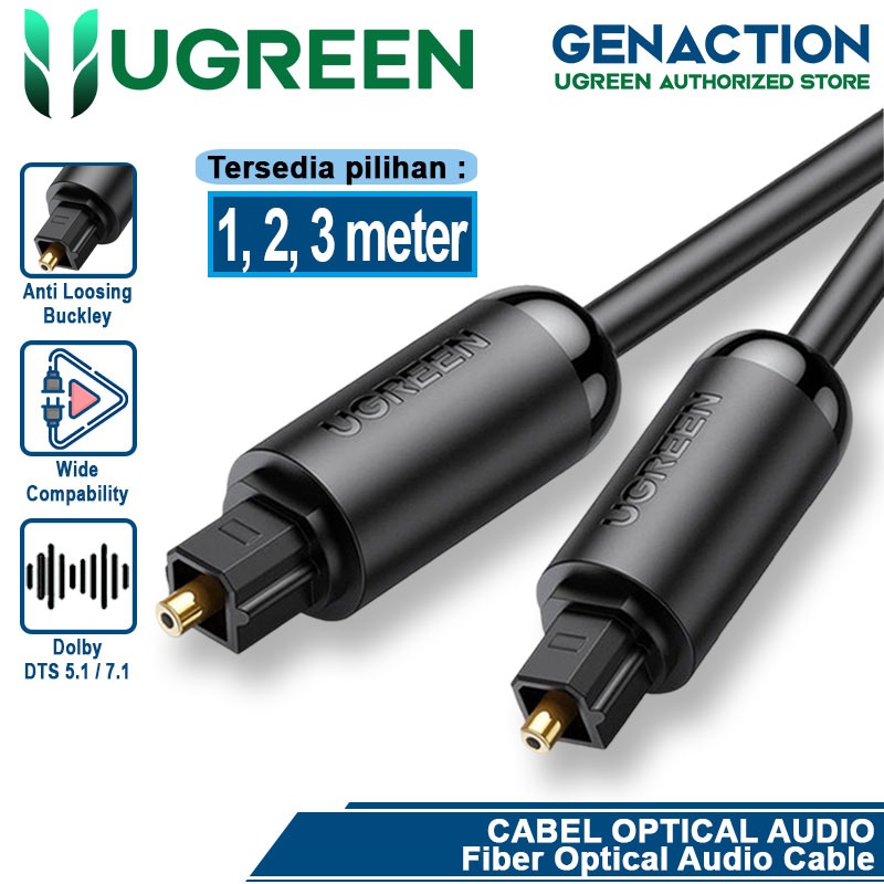 Jual UGREEN - Kabel Toslink Digital Audio Optical SPDIF / Kabel Fiber ...