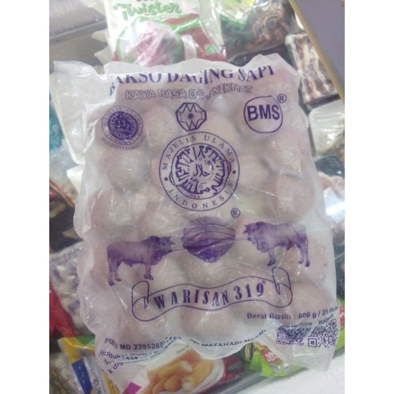 Jual bakso warisan 319 BMS ungu isi 25/beef | Shopee Indonesia
