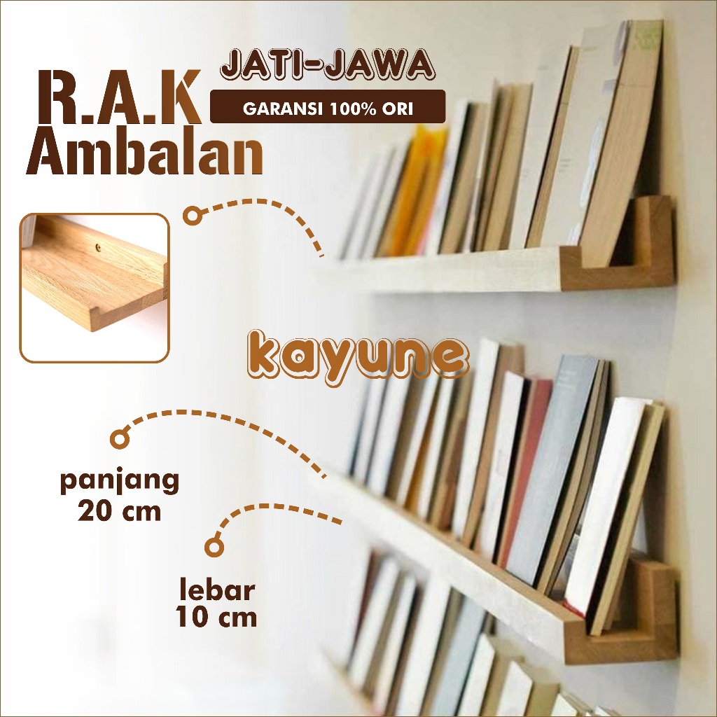 Jual Rak Display Ambalan Dinding Serbaguna Dekorasi Ukuran 20x10 cm ...