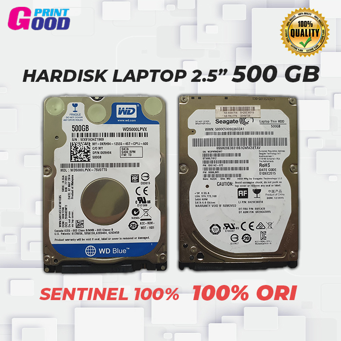 Jual Hardisk Laptop 500 GB 2.5" SATA Second COPOTAN LAPTOP 100% ...