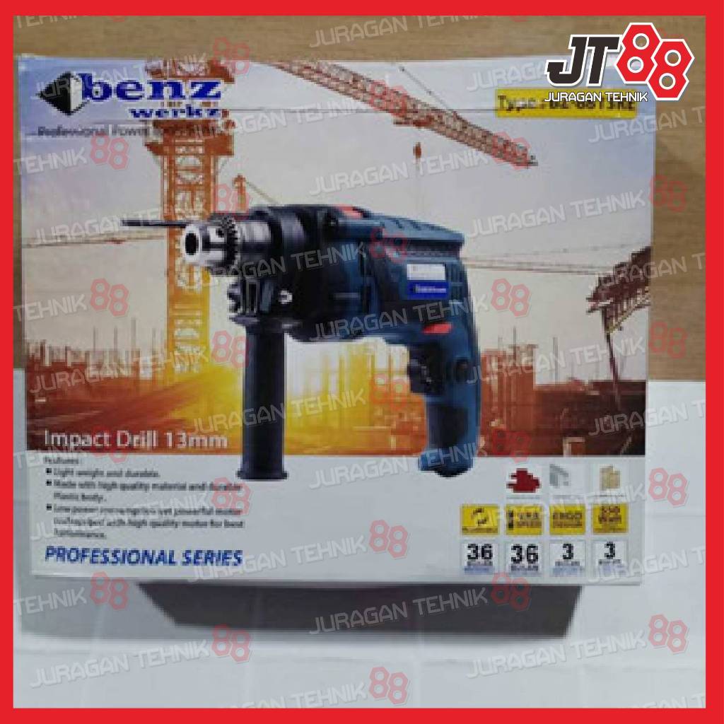 Jual BZ8813RE Mesin Bor Beton Impact Drill 13mm / Mesin bor besi impact ...
