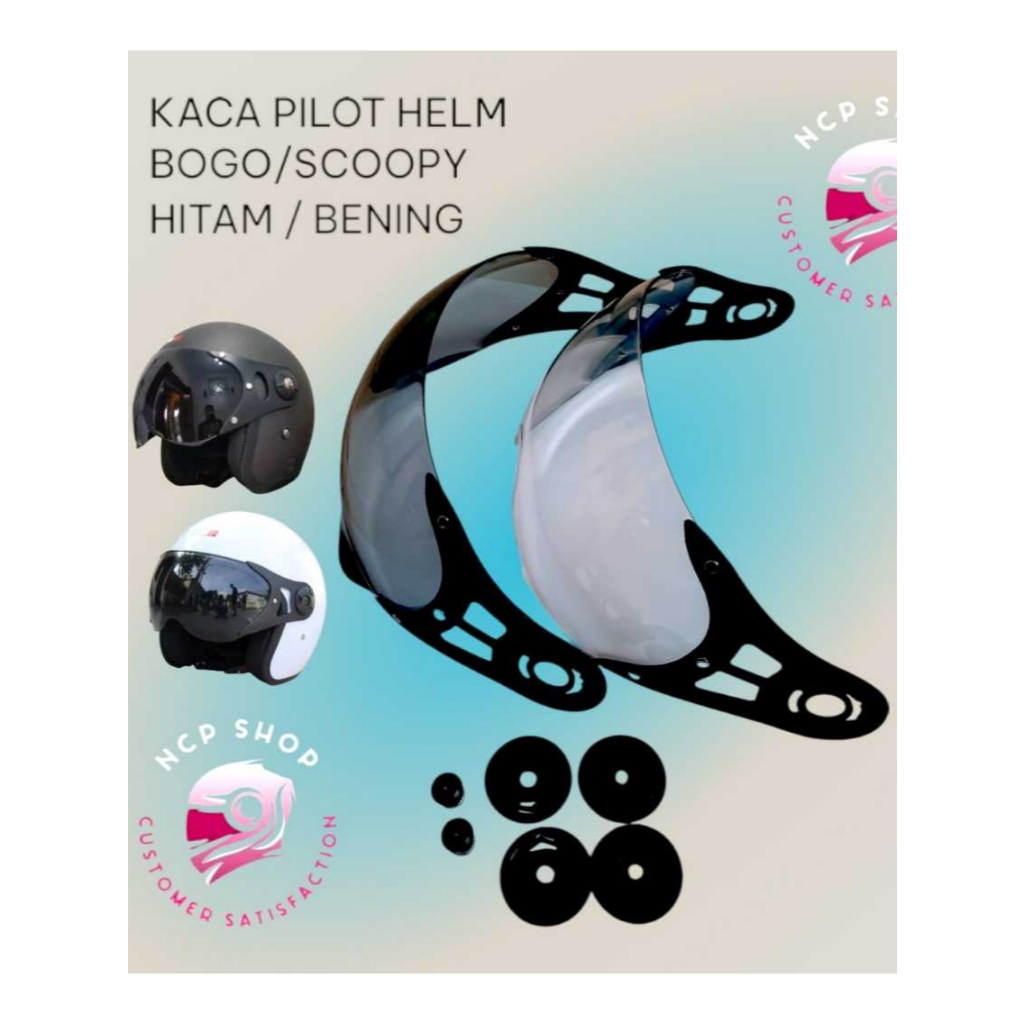 Jual Kaca Helm Honda Scoopy Pilot + Baut / Helm Bogo Cakil / Momo/ Helm ...