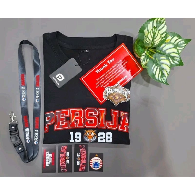 Jual Persija Kaos Hitam 1928 Free Stiker Pack, Box Dan Lanyard | Shopee ...