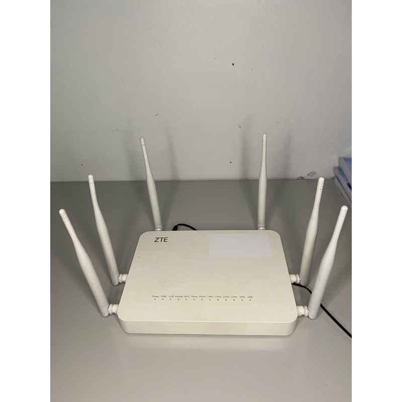 Jual ONT GPON ZTE F670 Premium Dual Band Antena 6 Plus Adaptor | Shopee ...