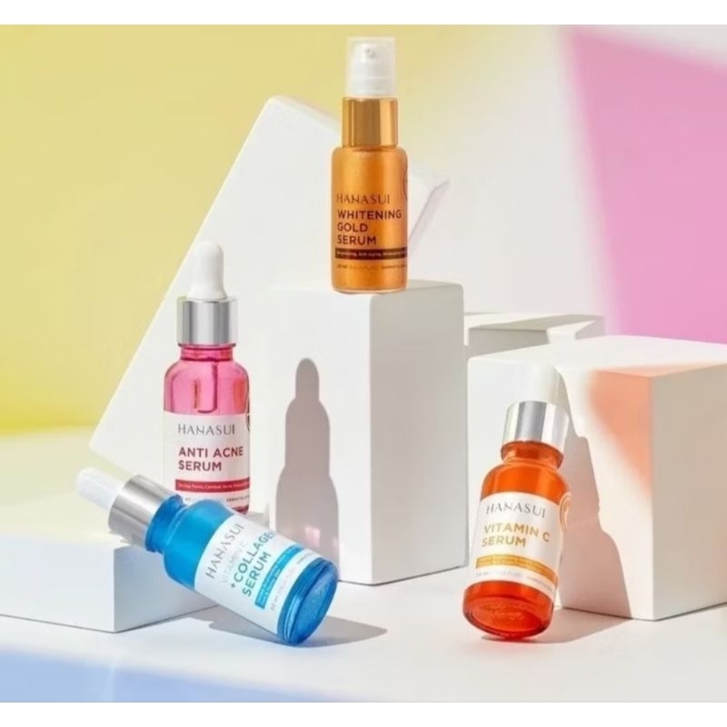 Jual HANASUI SERUM SERIES GOLD,ANTI ACNE,EXFO,RETINOL,COLLAGEN, VIT C ...