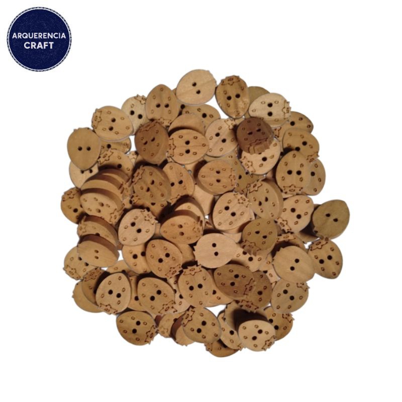 Jual 10 Pcs Kancing Kayu Hias Bentuk Stroberi | Kancing Scrapbook ...