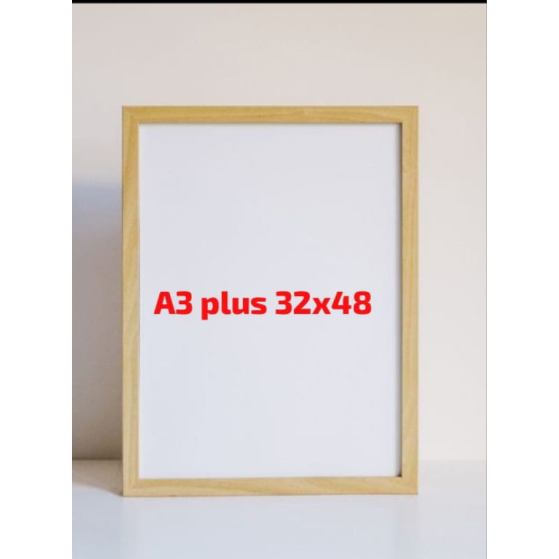 Jual frame poto uk A3 plus 32x48 pake kaca | Shopee Indonesia
