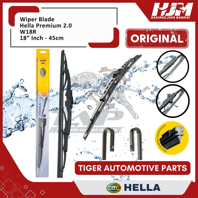 Jual Wiper Blade Hella Premium 2.0 - Karet Pembersih Kaca Mobil 18 ...