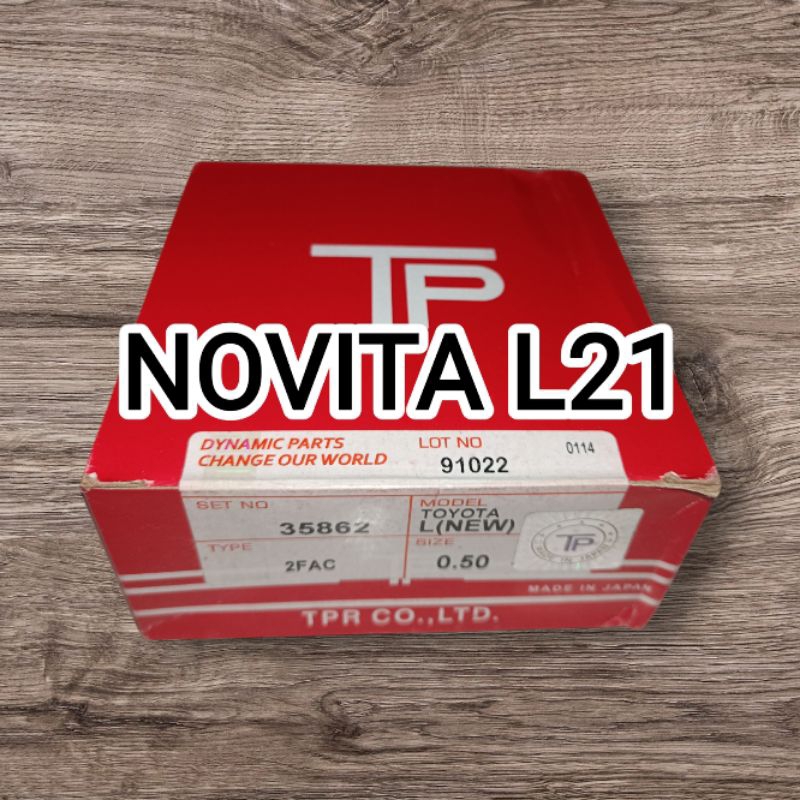 Jual RING PISTON SET TOYOTA HIACE DIESEL LH11 ORIGINAL TP | Shopee ...