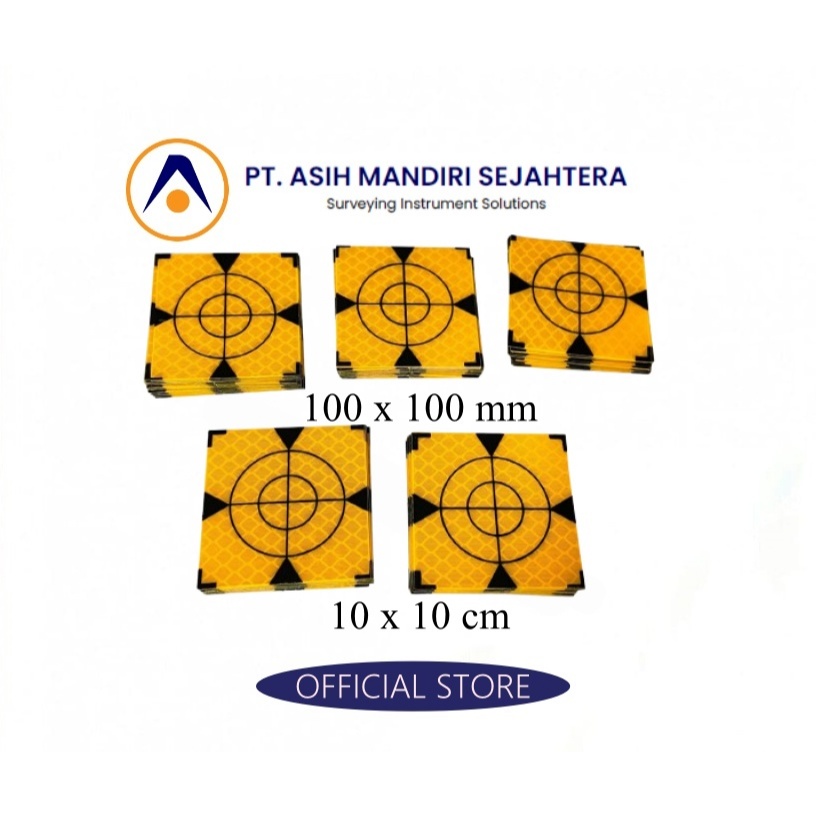 Jual Reflector Sheet Reflective Tape Target for Total Station Ukuran ...