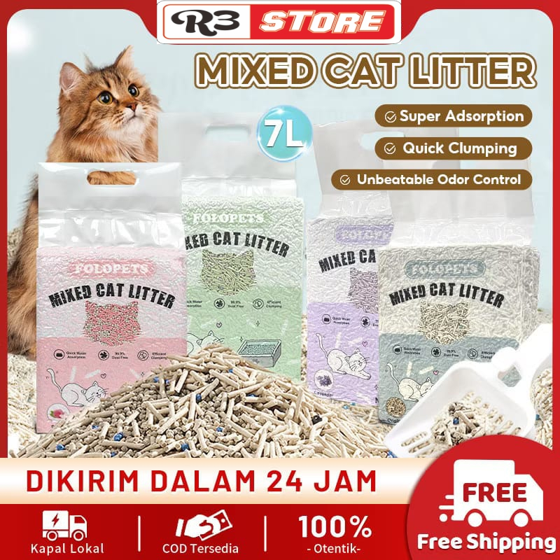 Jual Pasirnya Kucing Tofu mixed / Tofu Cat Litter 7 Litre 2.5kg Comfor ...
