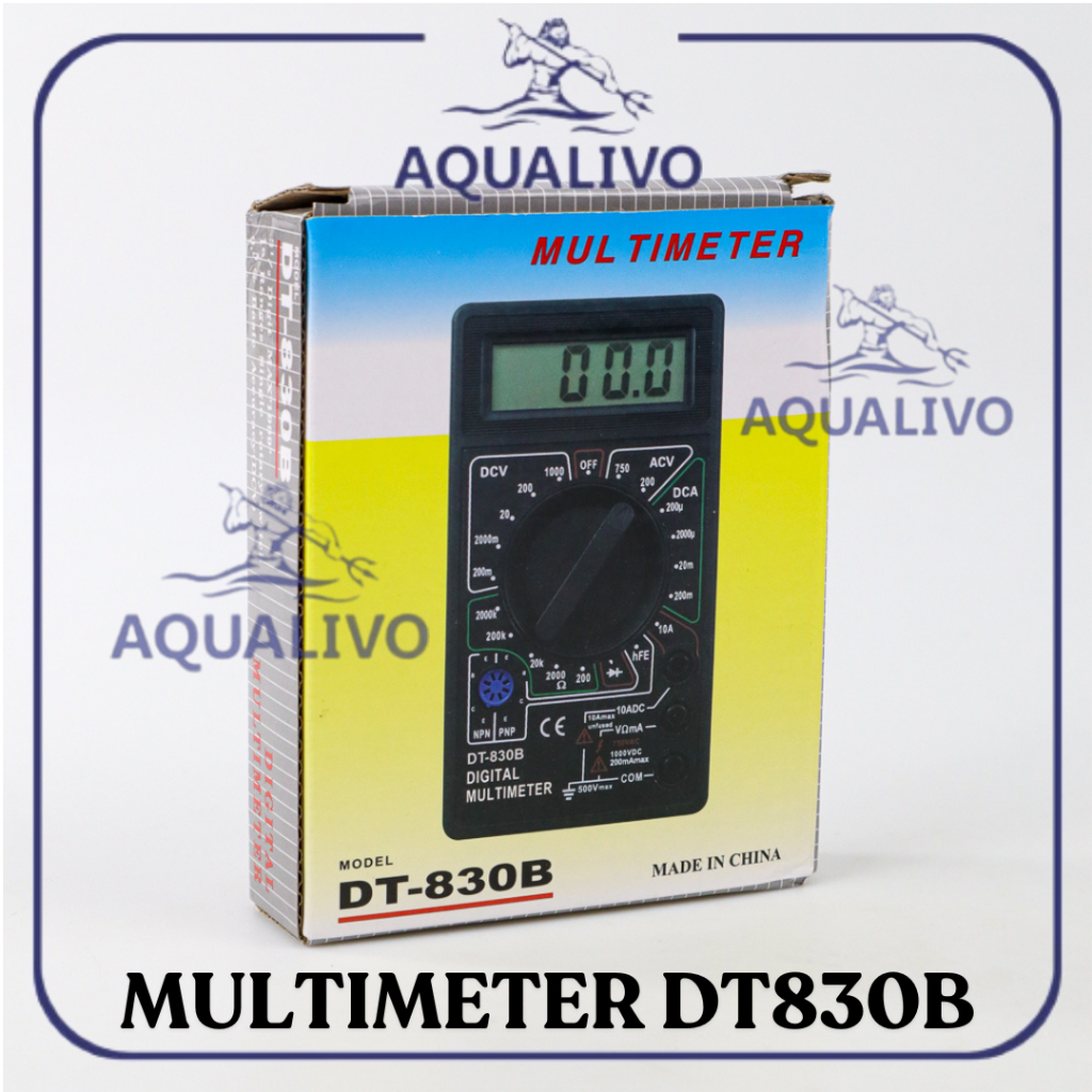 Jual DT830B Multitester Digital + Baterai Avometer Pocket Saku Multi ...