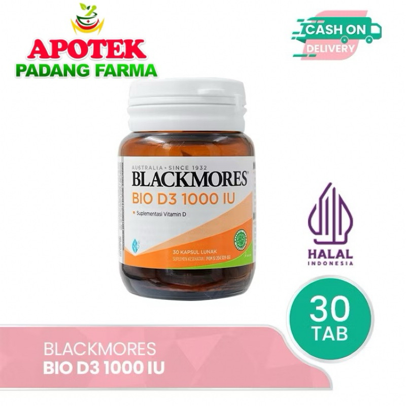 Jual Blackmores Bio D3 1000 IU 30 Kapsul | Shopee Indonesia
