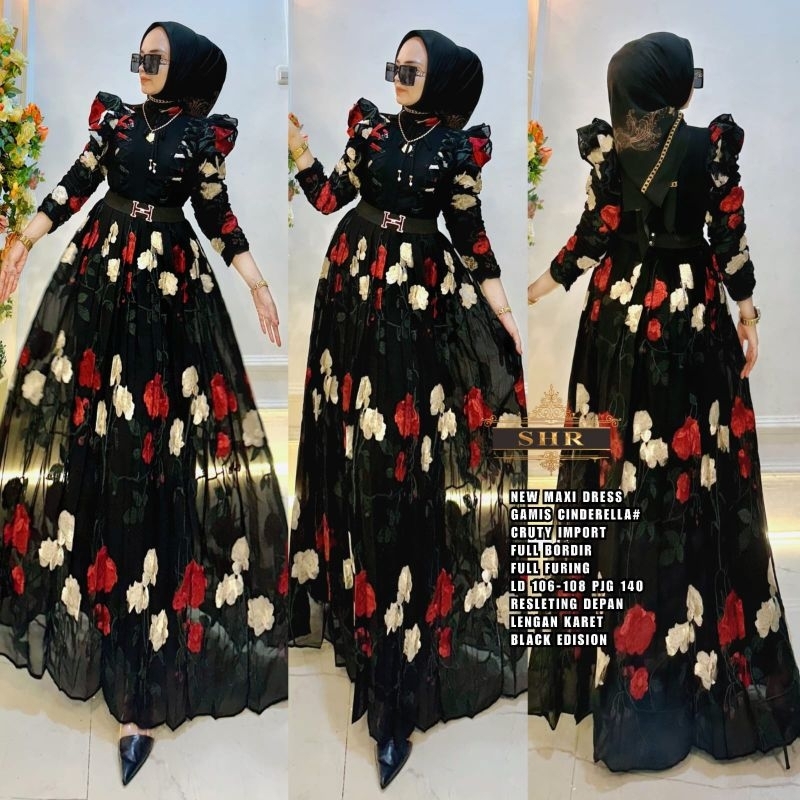 Jual GAMIS CINDERELA BY SHR EDISI LEBARAN | Shopee Indonesia