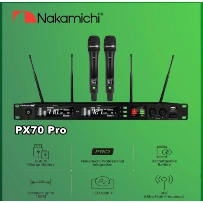 Jual Nakamichi PX70 Mic wireless Nakamichi Px70 original PX70/Px70 | Shopee Indonesia
