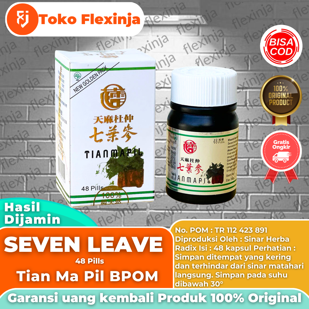 Jual 𝗕𝗣𝗢𝗠 SEVEN LEAVE GINSENG TIAN MA PIL OBAT REMATIK ASAM URAT PEGAL ...
