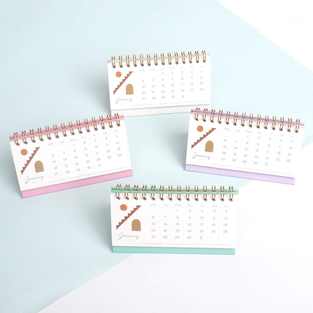 Jual Bukuqu Calendar Short 2026 Colorfull - Uk 6x12.5 cm - Kalender ...