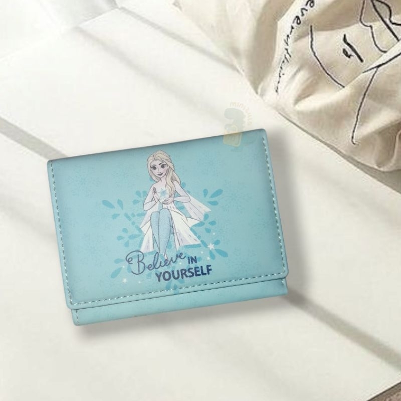 Jual Miniso Frozen Wallet Trifold Dompet Lipat Tiga Disney Anna Elsa ...