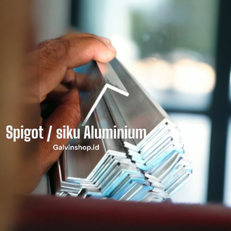 Jual siku aluminium ukuran 25x12mm ketebalan 1,3mm panjang 100cm ...