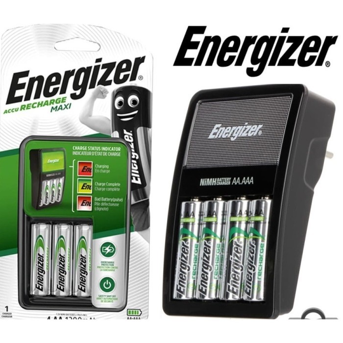 Jual Baterai Charger Energizer Maxi / Battery Recharge AA 2000mAh 4 pcs Energizer Original ...