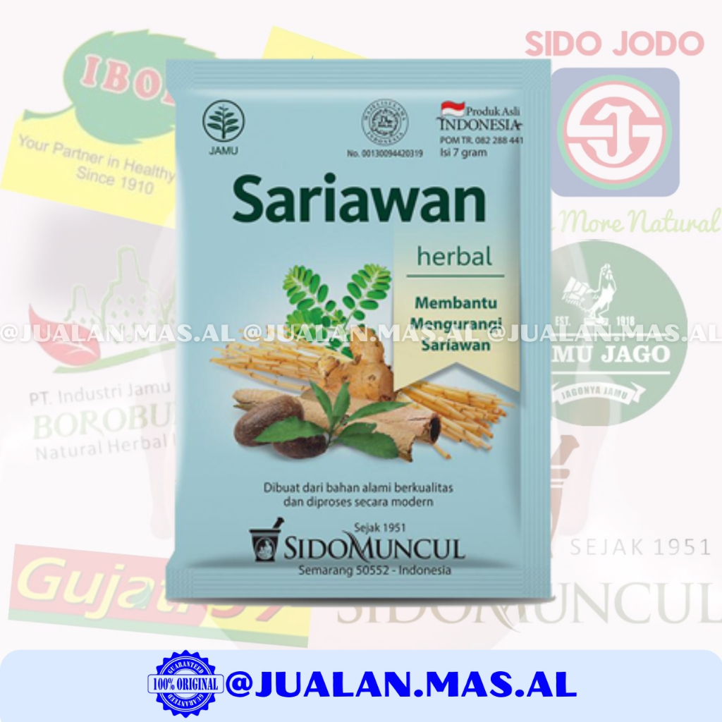 Jual SIDOMUNCUL - JAMU SARIAWAN (ISI 10 SACHET) | Shopee Indonesia