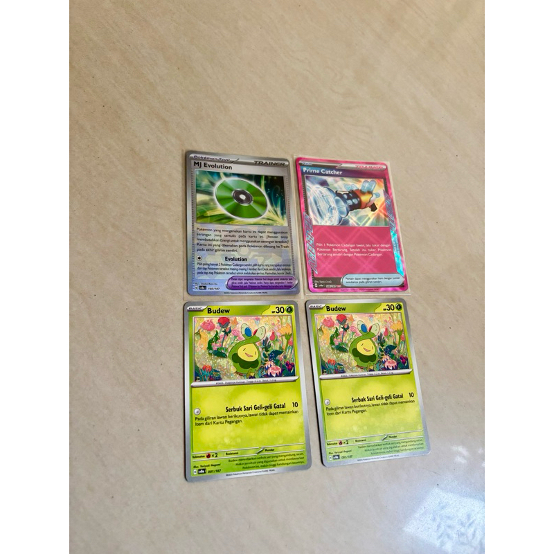 Jual kartu pokemon ace pack prime catcher, budew, mj evolution pokeball ...